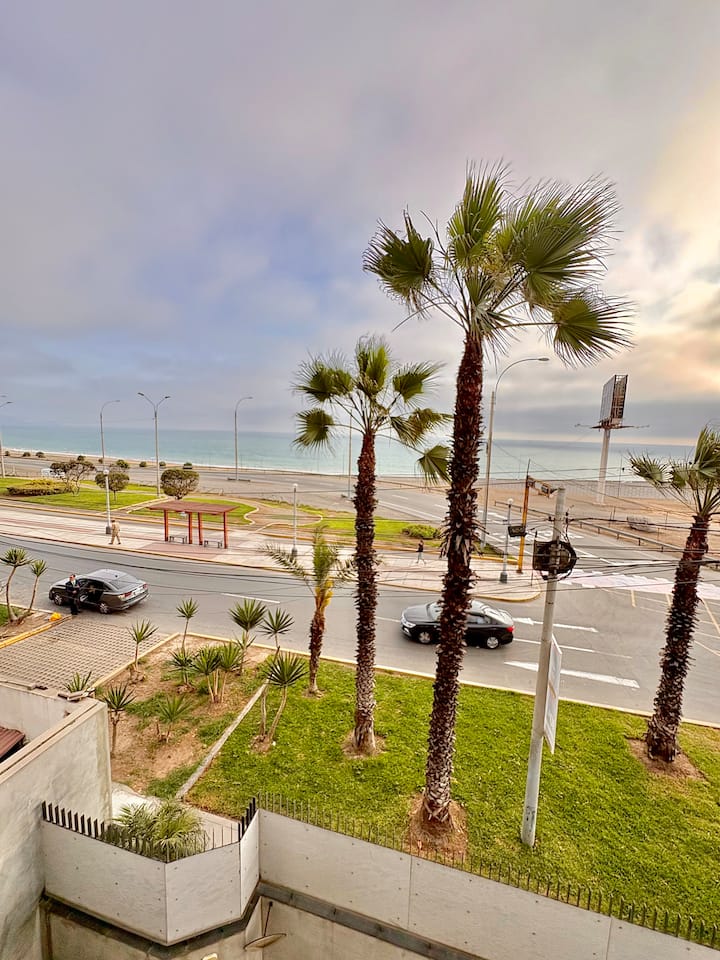 Apto Vista Al Mar Con Piscina Sauna Aeropuerto - Lima
