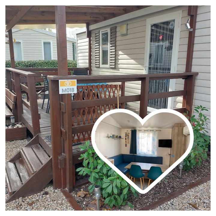 Mobil Home,2 Chambres ,Climatisé, Piscine Chauffee - Le Grau-du-Roi