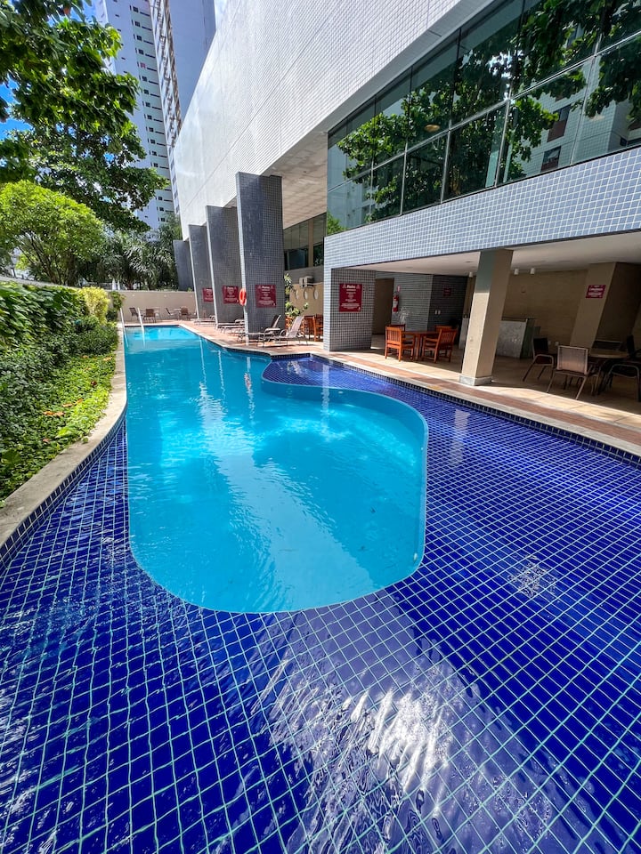 Flat Temporada - Boa Viagem - Hotel Beach Class - Recife