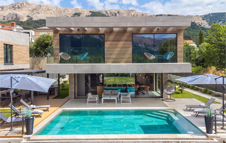 Luxusvilla Elite Mit Beheiztem Pool, Sauna, Whirlpool & Fitnessraum - Baška