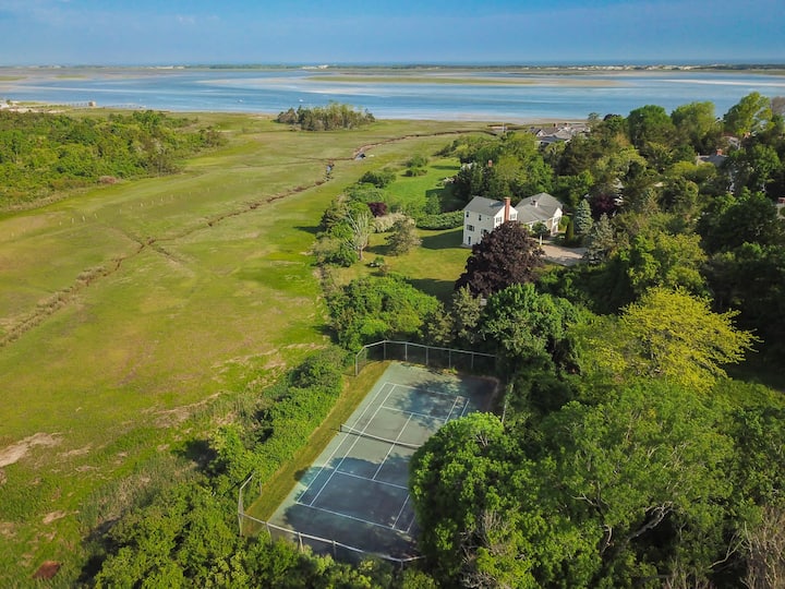 Water Views & Private Tennis Court! - Barnstable, MA
