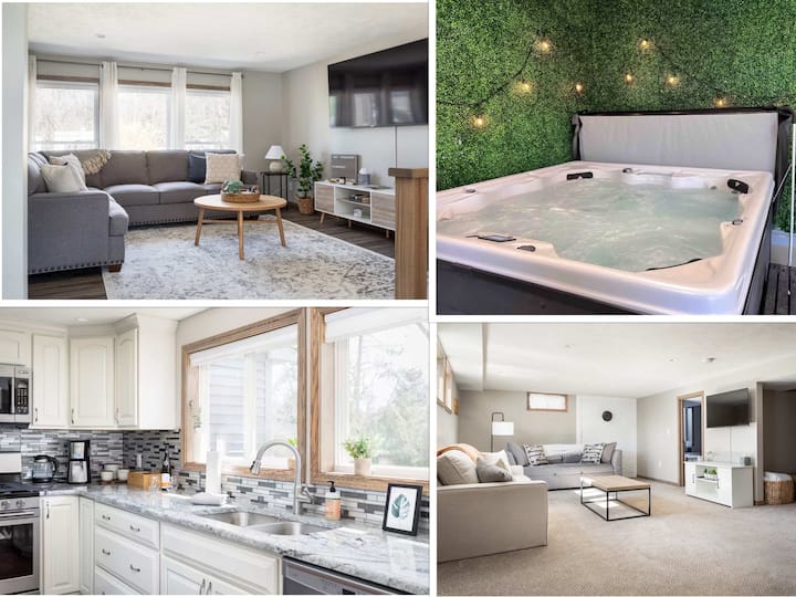 Upscale Modern Oasis: Spacious & Chic + Hottub! - Traverse City, MI