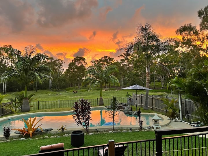 Cosy 1 Bedroom Unit On Tranquil Country Property - Yeppoon