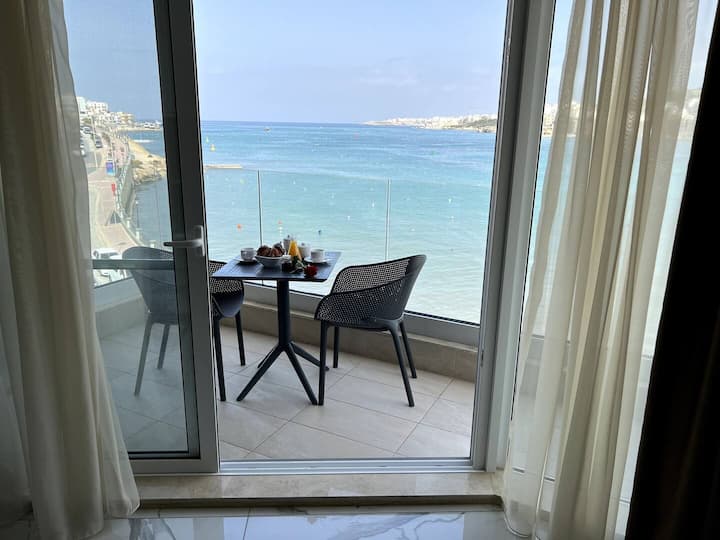 Lovely 2bed Seafront-xemxija -Fl3 By Homely - Malta