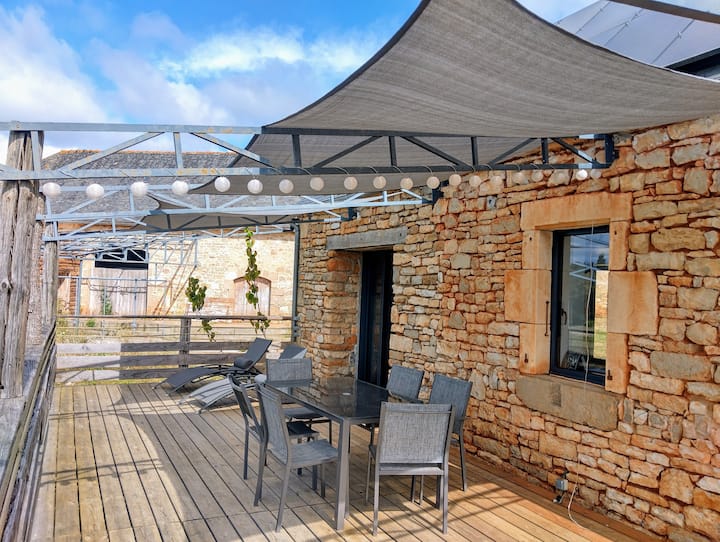 Gîte De Charme Avec Piscine & Vue Nature - Lot