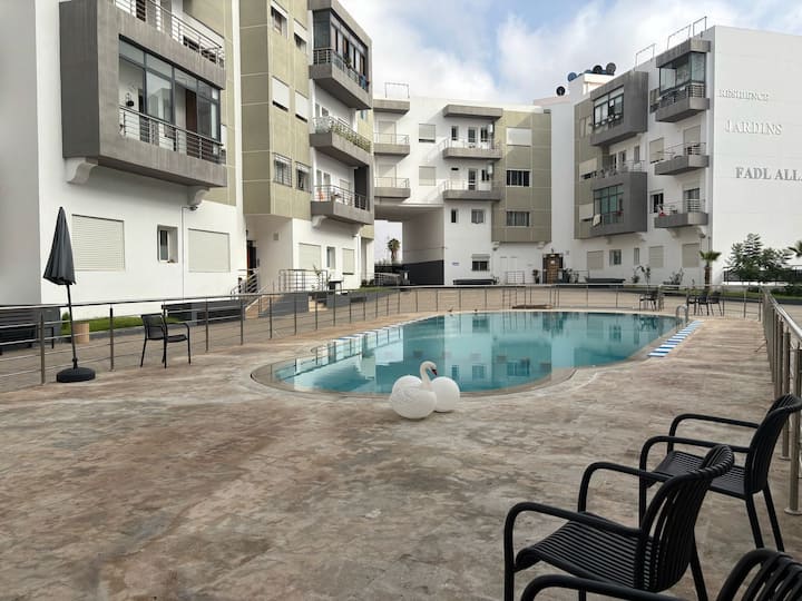 Azul Apartment (Swimming Pool+parking Garage) - Mohammedia