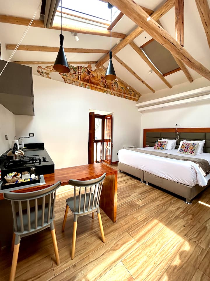 San Blas Loft Boutique Mural Andino Y Tragaluz. - Cusco