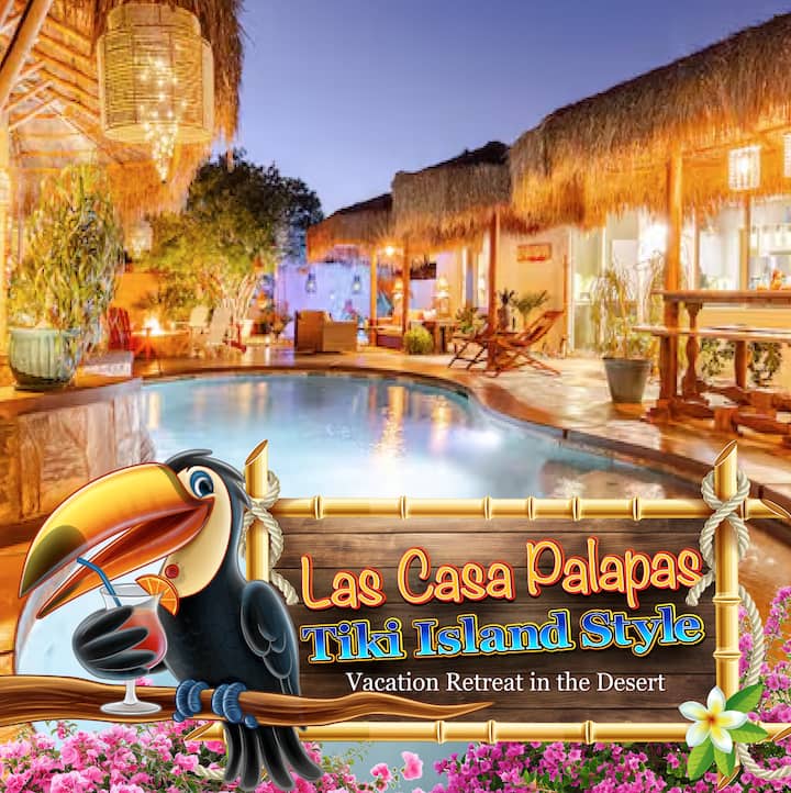 Tiki Island Style Paradise *Bbq*pool*spa*fire Pit* - Indio, CA