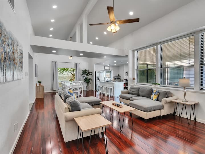 Cheery Home | Upgraded 3br Home + Office, Htx - アメリカ ヒューストン