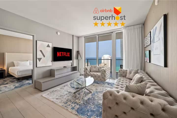 ★★★★★ Direct Ocean View 2bdr/2ba Condo At The Hyde - Hollywood, FL
