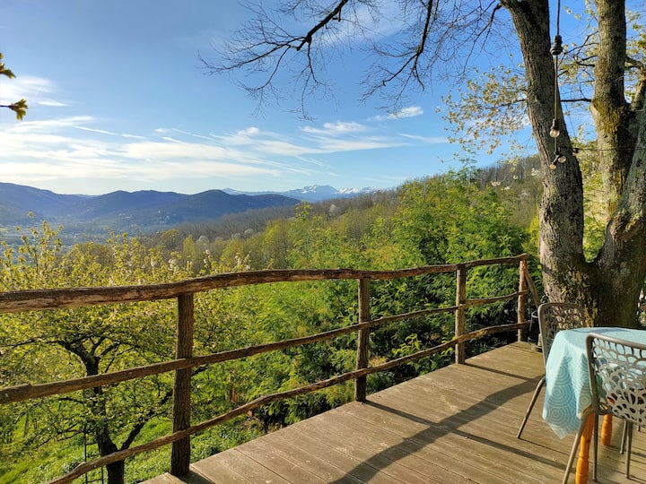 *Le Rucher* Agréable Chalet Avec Vue Sur Montagnes - Ariège