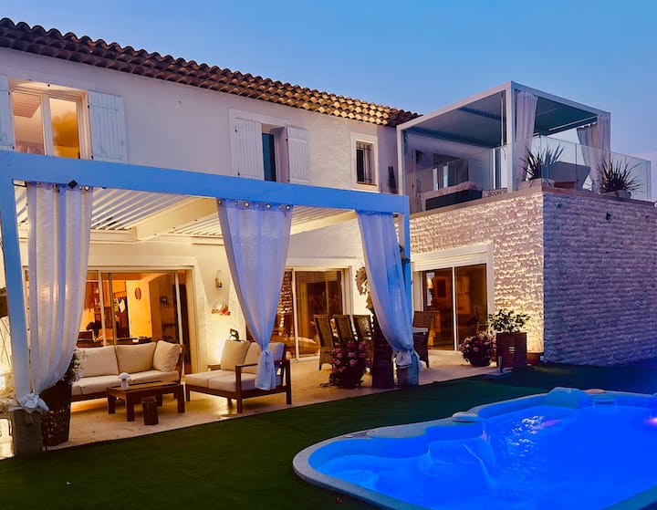 Villa Valériane  Sea Vue, Pool & Jacuzzi - Antibes