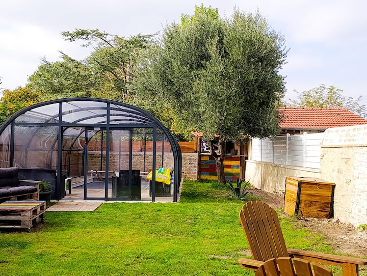 Charmante Maison En Pierres Avec Piscine Privée - Courseulles-sur-Mer