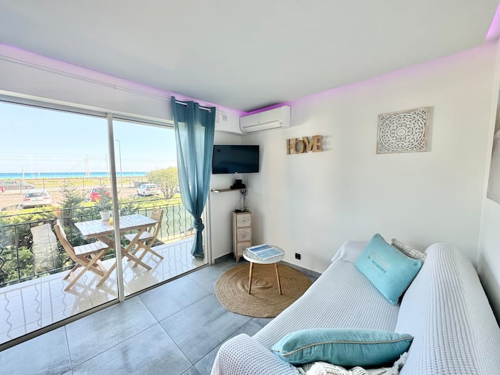 Le Cocon Marin *Vue Mer *Clim *Parking *Piscine - Antibes
