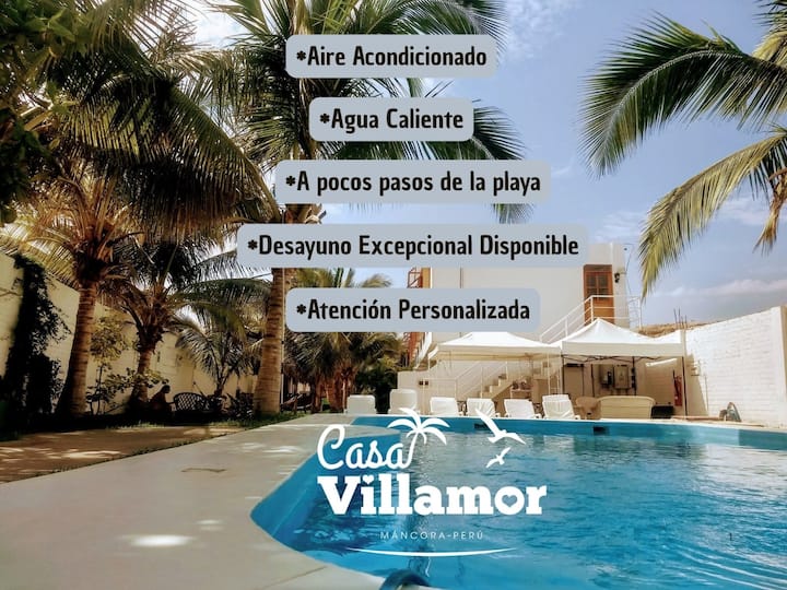 Triple 3 Con A/c, Baño Agua Caliente, Smart Tv 32" - Máncora