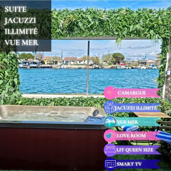 Jacuzzi Chauffé Illimité Vue Mer : Calme & Détente - Port-Saint-Louis-du-Rhône