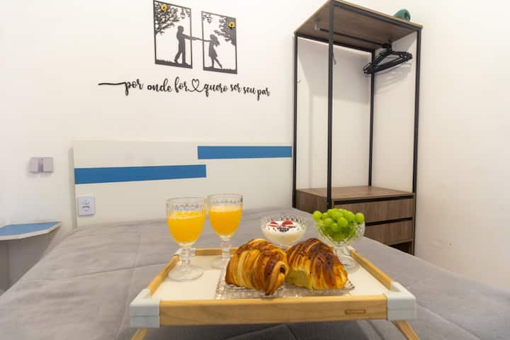 Ap. 137🎁ao Lado Metrô Com Wi-fi 600mg + Netflix - Santo André