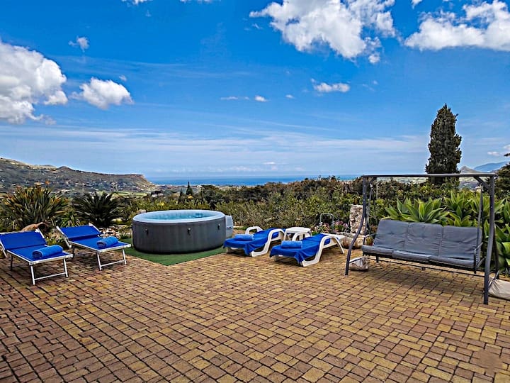 Villasara Scopello Pool&spa Privata 4room 11 Letti - Scopello, TP, İtalya