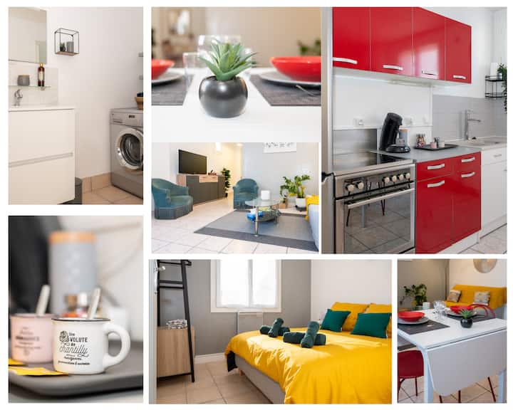 Ambiance Rétro Chic-2 Rooms-sortiea12-parking Free - Anjou
