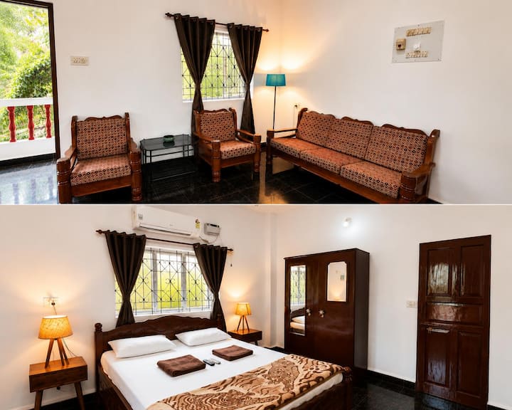 Vailankanni Hazel-h2 1bhk/beach/ac/kitchen/wifi - Goa
