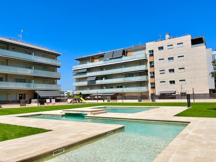 Apt 2 Piscinas, Parque Infantil, 1 Min De La Playa - Palamós