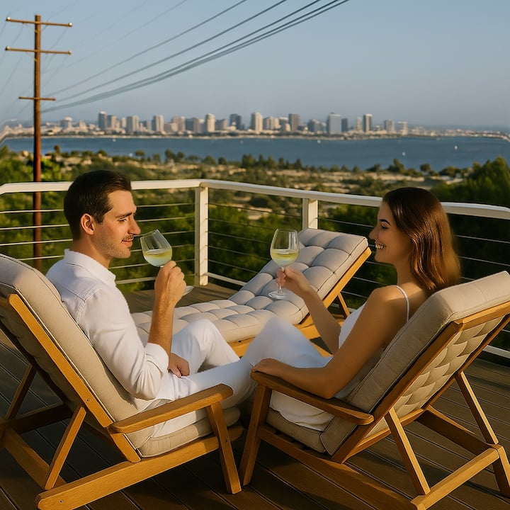 Bay View Suite • Rooftop Deck + Indoor Jacuzzi - San Diego, CA