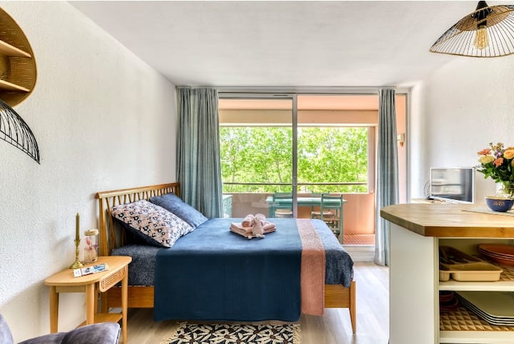 Studio  Loggia Et Parking Plage Du Grazel Gruissan - Gruissan