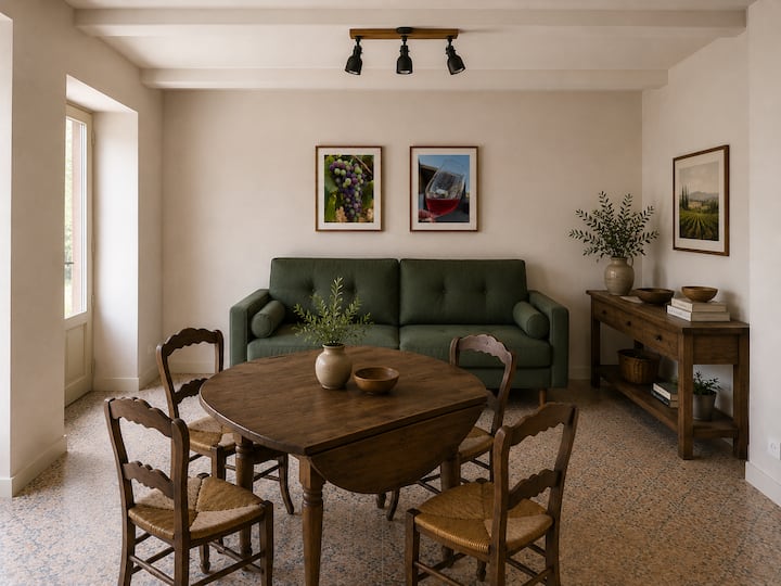 Maison De Village Cosy, Terrasse Vignoble & Nature - Creissan