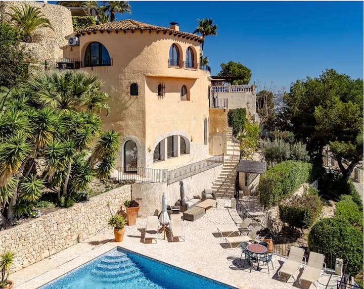 Luxus, 180 Grad Meerblick, Wifi, Air-condition - Moraira