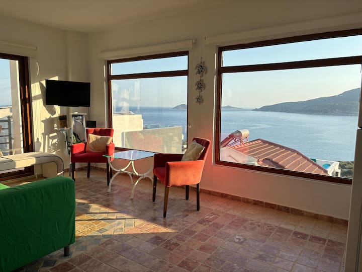 Fantastic View Apartment At Kalamar Bay - Kalkan