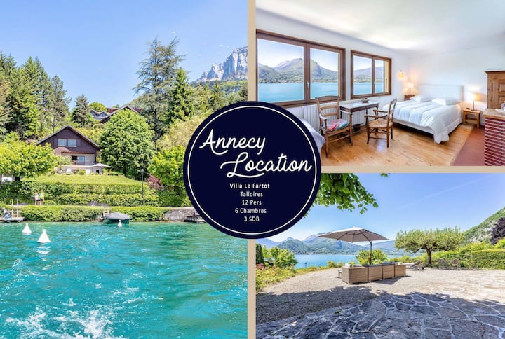 Le Fartot: Rustic House With Private Dock. - Annecy