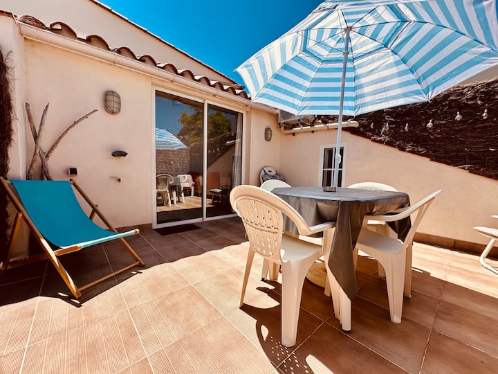 Maison 45m2 , 2ch, Grande Terrasse Et Jardin - Argelès-sur-Mer
