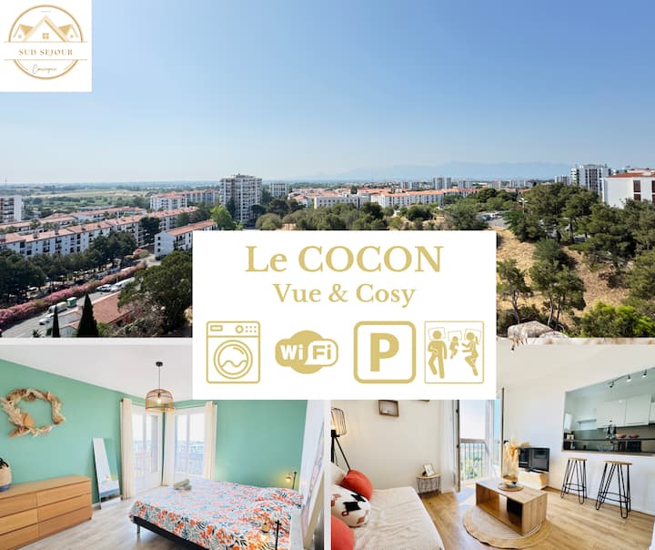 Le Cocon-lit King Size- Proche Parc Des Sports - Cabestany