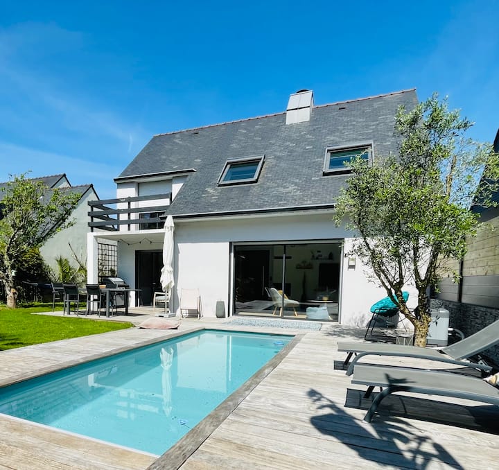 Villa Larmor-plage 6/8 Personnes  Avec Piscine - Larmor-Plage