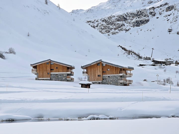 Vue Lac/montagnes•87m²•cheminée•8 Pers•val Claret - Tignes