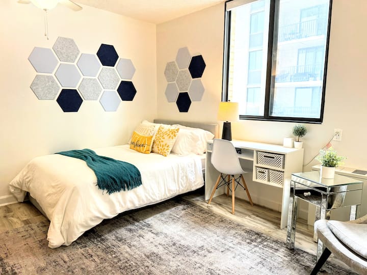 Updated Studio - Walk To Bethesda-free Parking-gym - Bethesda, MD