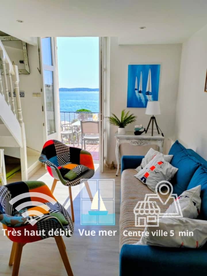 Loft Mezzanine Superbe Vue Mer - Golfe St-tropez - Plage de Pampelonne