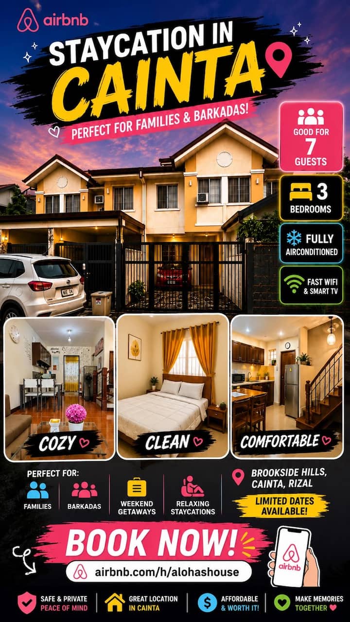 3 Bedroom, A/c Townhouse, Brookside Hills Subdiv - Antipolo