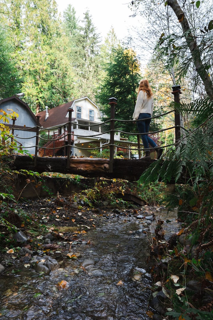 Olympicwanderer🌲creekside🌲hot-tub🌲olympicnp - Dosewallips State Park, Brinnon