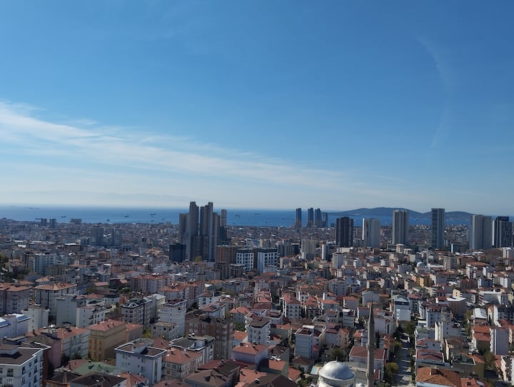 Full Sea And City View Eagle's Nest - Adalar