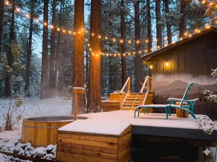 Modern Retreat * Hot Tub, Views, 3 Decks & Swings - South Lake Tahoe, CA