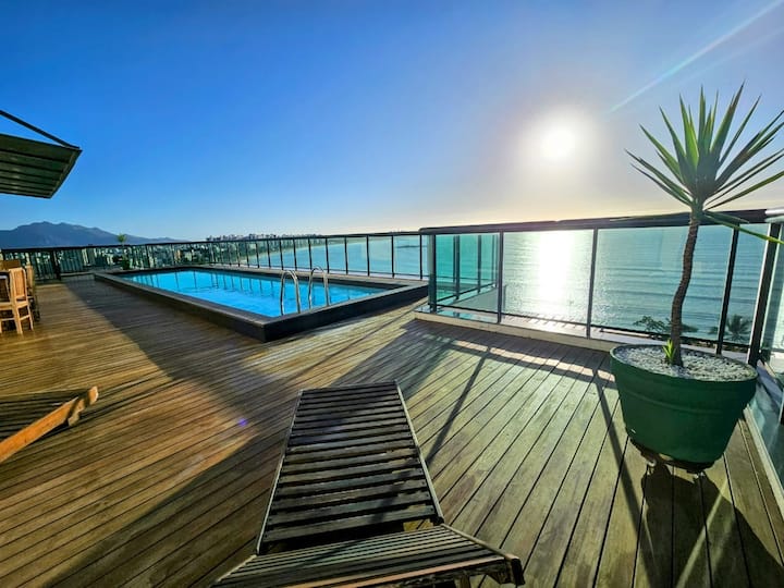 508 Loft Encantador Em Frente A Praia - Vitoria