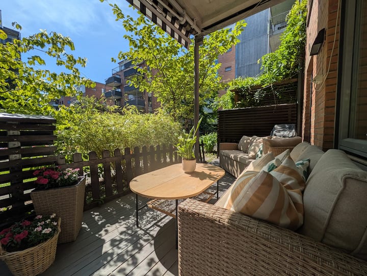 Big Family-friendly Apartment With Ground Patio - Oslo