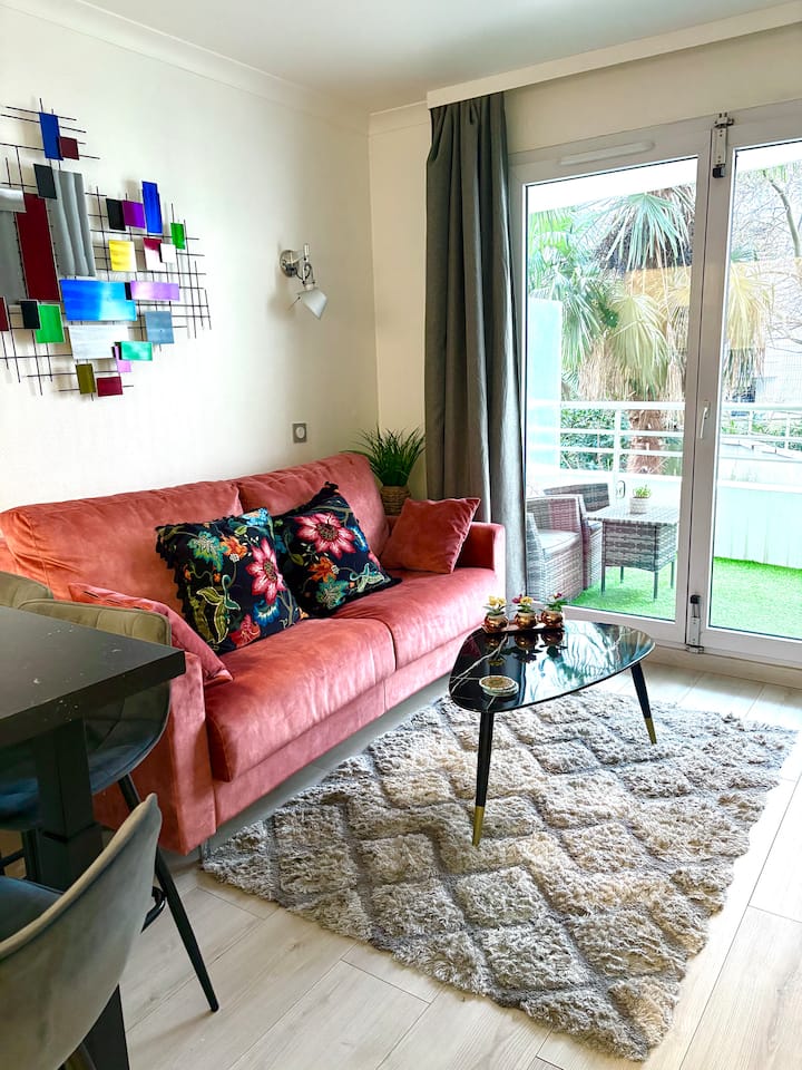 Appartement Vue Sur Jardin, Proche Paris + Parking - La Garenne-Colombes