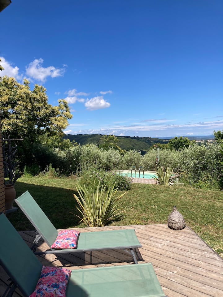 Le Figuier, Gîte Avec Clim Et Piscine à Partager - Ardèche