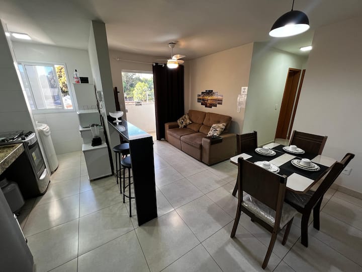 Ap Mobiliado C/ Ar Cond. Em Frente Parque Do Sabiá - Uberlândia