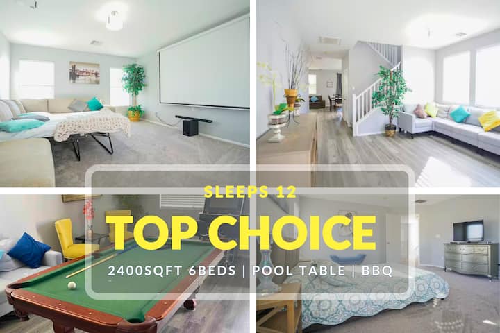 No Airbnb Feessleeps12pool Tablebbq6bed/3bath - North Las Vegas, NV