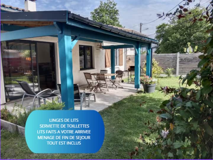 Maison 4 Pers à Audenge - Prox Plage & Commerces - Biganos