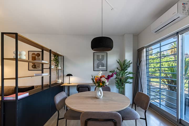 Chill Spot In Palermo With Parque Las Heras Views - ブエノスアイレス