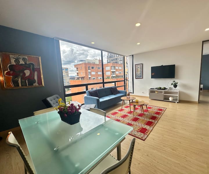 *Ml Comodo Con Balcon Clinica Santafe Usaquen - Bogotá